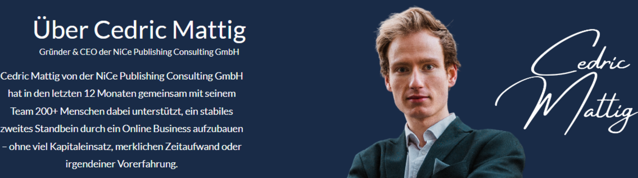 Cedric Mattig Erfahrungen und Bewertungen » Der Test 2025